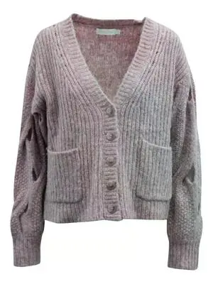 Simkhai Cable-knit Pocket Cardigan