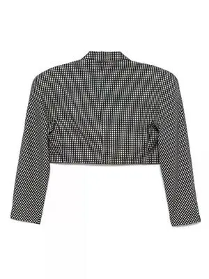Versace 1980's Checked Cropped Jacket