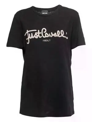 Just Cavalli Logo-print T-shirt - Black