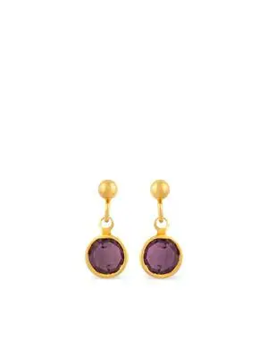 SUSAN CAPLAN Crystal-embellished Drop Earrings - Gold