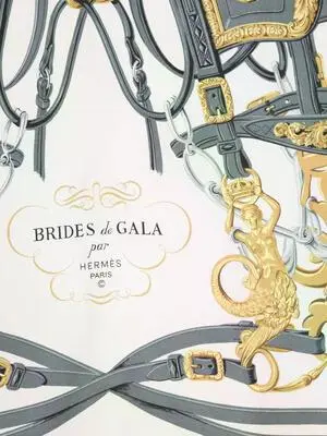 Hermès 1980s Pre-owned Brides De Gala Silk Scarf - Red