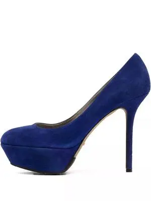 SERGIO ROSSI Platform Suede Pumps
