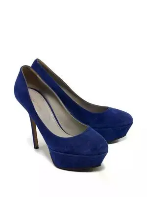 SERGIO ROSSI Platform Suede Pumps