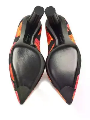FERRAGAMO Badia Floral-print Pumps