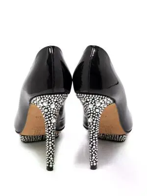GINA 110mm Rhinestone-embellished Platform Pumps