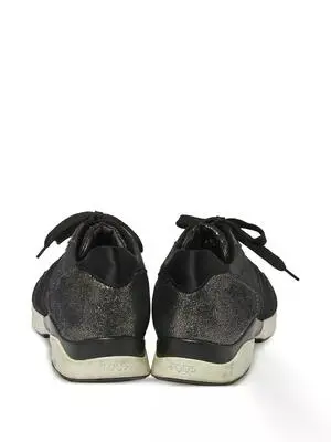 TOD'S Metallic Panelled Sneakers - Black