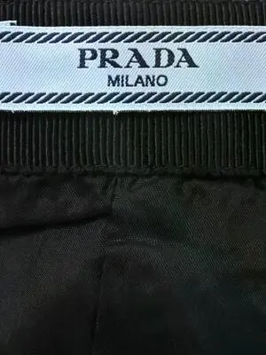 Prada Striped Midi Skirt