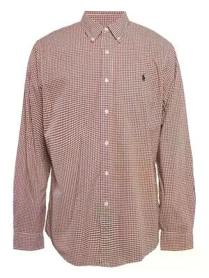 Polo Ralph Lauren Gingham-check Long-sleeve Shirt - Red