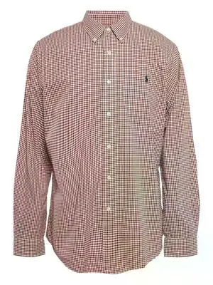 Polo Ralph Lauren Gingham-check Long-sleeve Shirt - Red