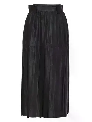 Versace 1980s Silk Midi Skirt