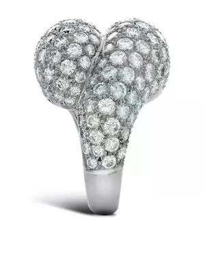 PRAGNELL Contemporary Platinum Bypass Diamond Ring