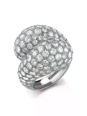 PRAGNELL Contemporary Platinum Bypass Diamond Ring