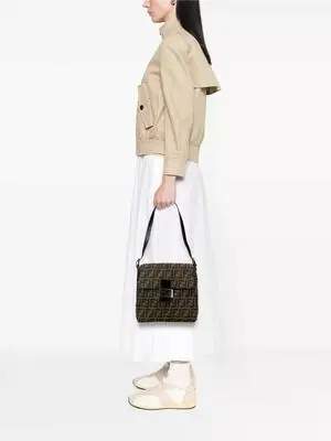 Fendi 20th Century Zucca Canvas Shoulder Bag - Brown