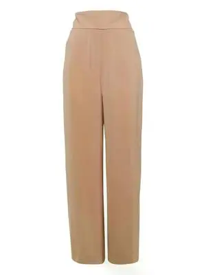 Max Mara Crease-effect Straight Leg Trousers
