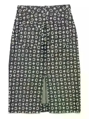 Celine 1999-2000s Macadam Denim Skirt