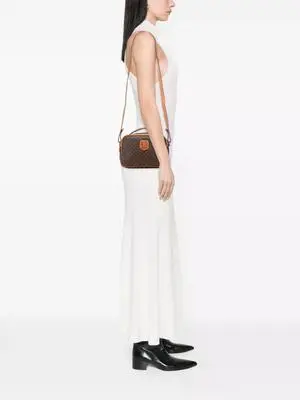 Celine 1996 Macadam Coated Canvas Satchel