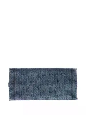 Dior Oblique Denim Book Tote Bag - Blue