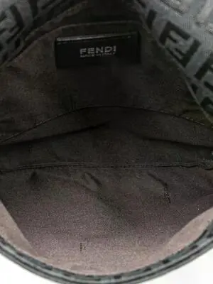 Fendi Zucchino Canvas Crossbody Bag - Blue