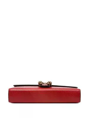 Gucci 2016-2025 Leather Dionysus Wallet On Chain - Red