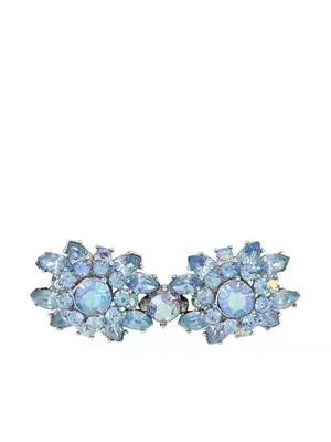 SUSAN CAPLAN 1950s Rhodium-plated Crystal Embellished Bracelet