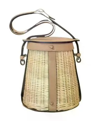 Hermès Swift Wicker Sac Farming Picnic Bag