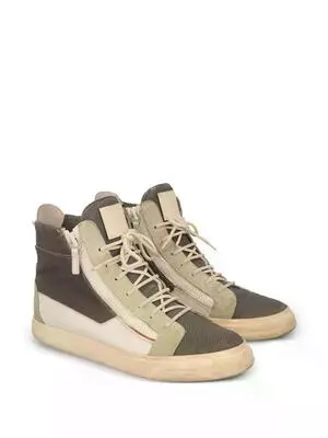 GIUSEPPE ZANOTTI Leather High-top Sneakers