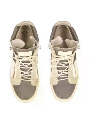 GIUSEPPE ZANOTTI Leather High-top Sneakers