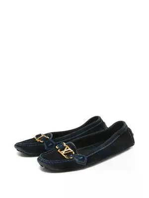 LOUIS VUITTON Oxford Suede Loafers