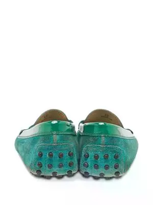 TOD'S Suede Loafers - Green