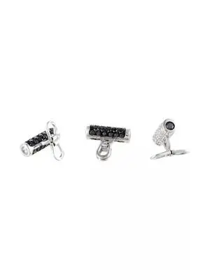 De Grisogono 18k White Gold Diamond Cufflinks