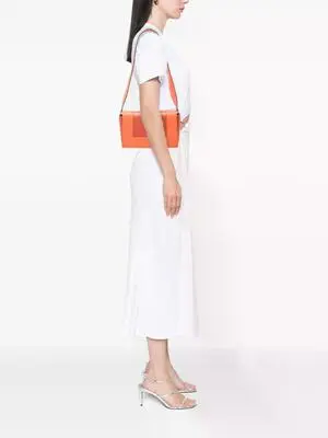Celine 2018 Leather Frame Shoulder Bag - Orange