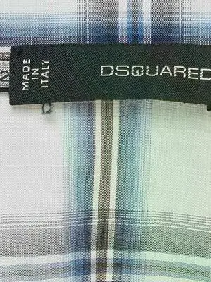 Dsquared2 Cap-sleeve Plaid Shirt