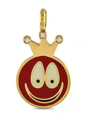 AARON BASHA 18k Yellow Diamond Smiley-face Charm - Gold
