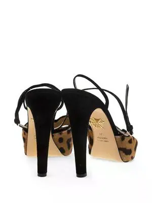 CHARLOTTE OLYMPIA Leopard-print Heeled Sandals