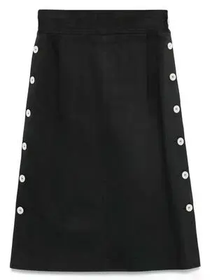Saint Laurent Button Detailed Skirts