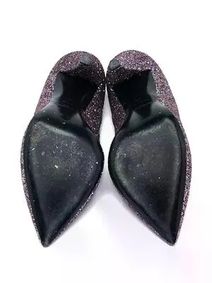 Saint Laurent Glitter Pointed-toe Pumps
