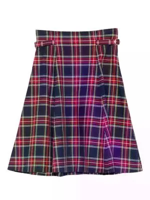 Comme Des Garçons 1990s Checked-pattern Skirt
