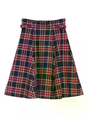 Comme Des Garçons 1990s Checked-pattern Skirt