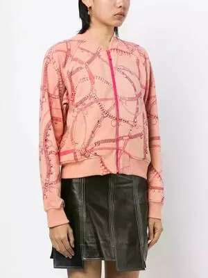 Hermès Bridle-strap Print Zip-up Jacket