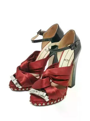 N°21 120mm Knotted Platform Sandals