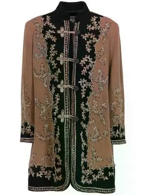A.N.G.E.L.O. VINTAGE CULT 1980s Floral-print Coat - Brown