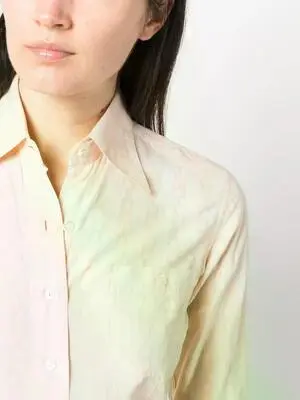 Celine 1970s Graphic-print Cotton Shirt