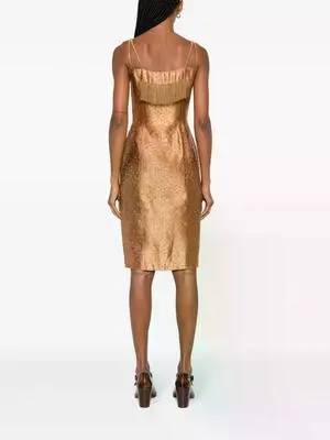 A.N.G.E.L.O. VINTAGE CULT 1950s Patterned-jacquard Silk Dress