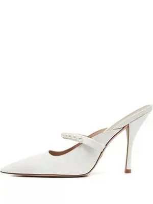 STUART WEITZMAN 110mm Pearl-strap Pointed-toe Mules