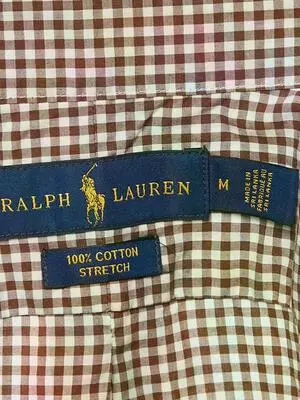 Ralph Lauren Gingham-check Long-sleeve Shirt - Brown