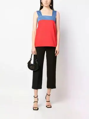 Saint Laurent Pre-owned 1970s Colour-block Sleeveless Blouse