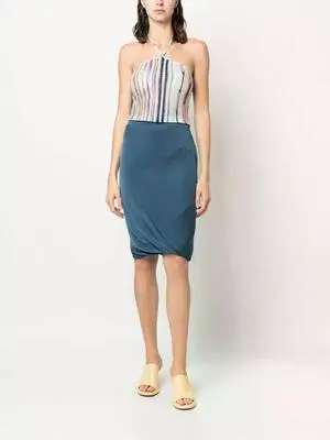 Missoni 2000s Draped Knee-length Skirt
