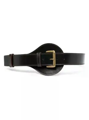 Gianfranco Ferre 2000s Leather Buckle Belt - Brown