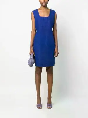 Versace 1970s Sleeveless Linen Dress