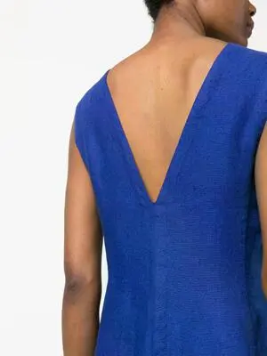 Versace 1970s Sleeveless Linen Dress